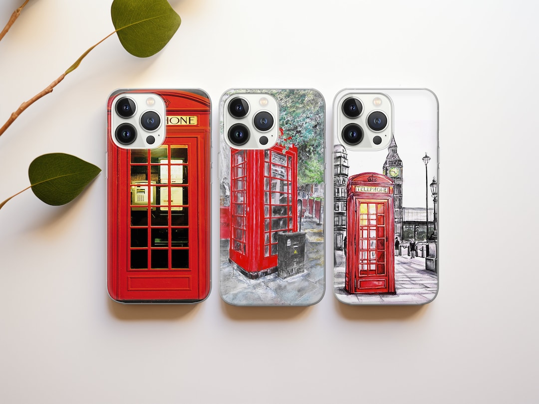 London Phone Case British Red Cover Fit for iPhone 15 Pro Max, 14, 13 ...