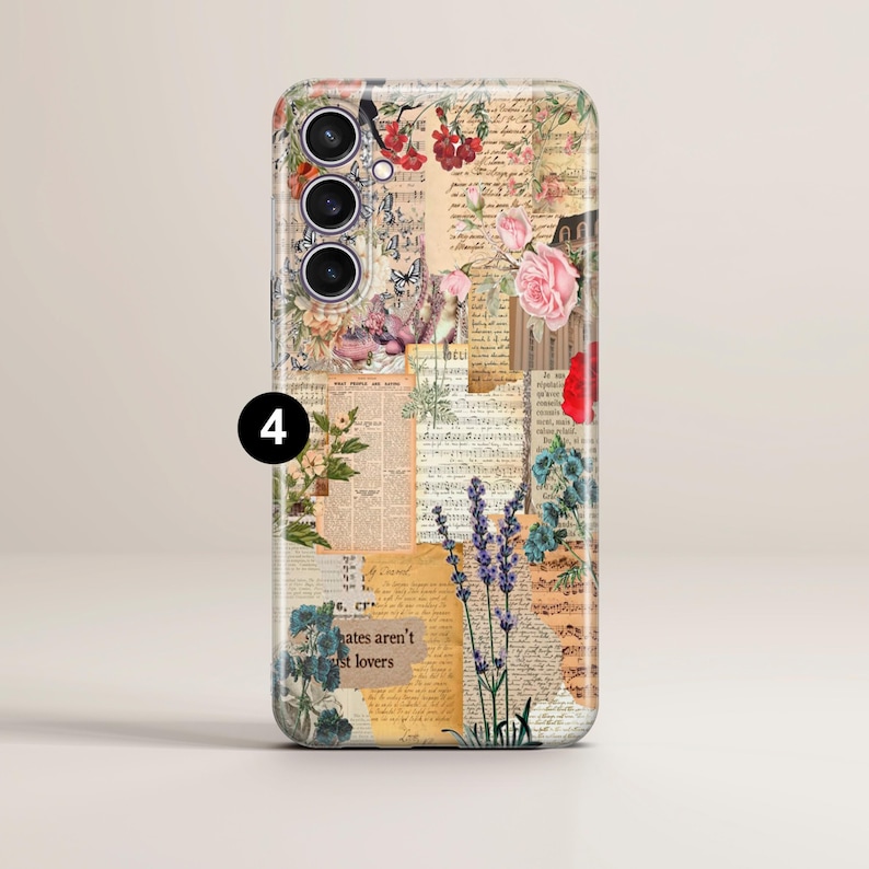 Cottagecore Phone Case Floral Collage Cover Fit for Samsung S26 S25 S24 ...