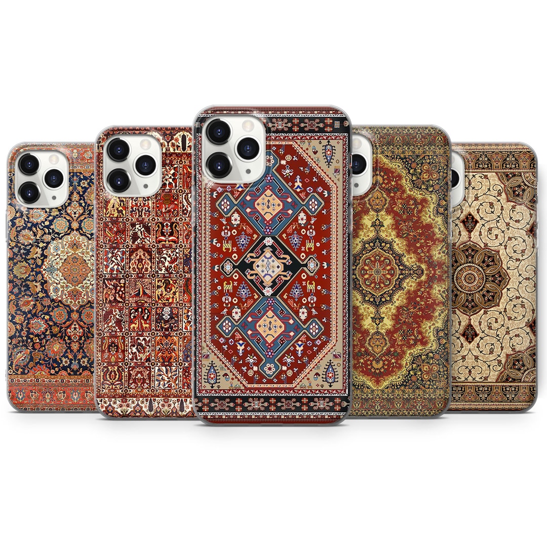 Persian Phone Case Carpet Cover Fit for iPhone 17 16 15 14 13 12 Pro ...