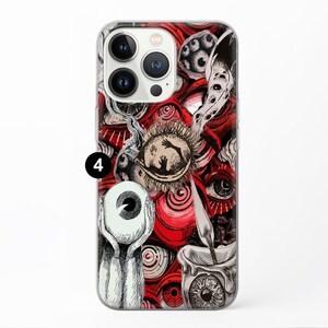 Gore Eyeball Phone Case Creepy Eyes Cover Fit for iPhone 17 16 15 14 13 ...