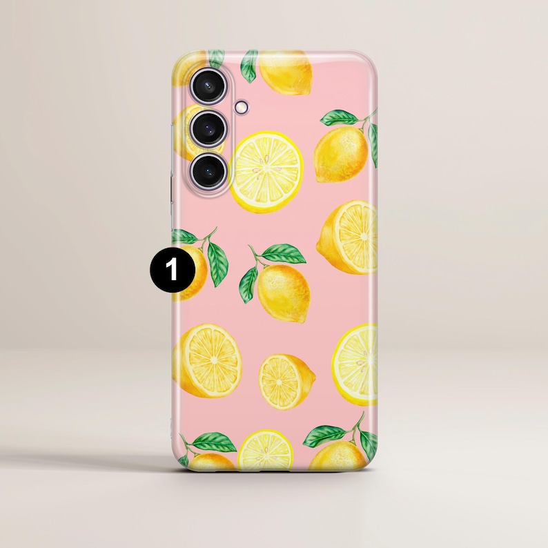 Lemon Phone Case Summer Pattern Cover Fit for Samsung S26 S25 S24 S23 ...