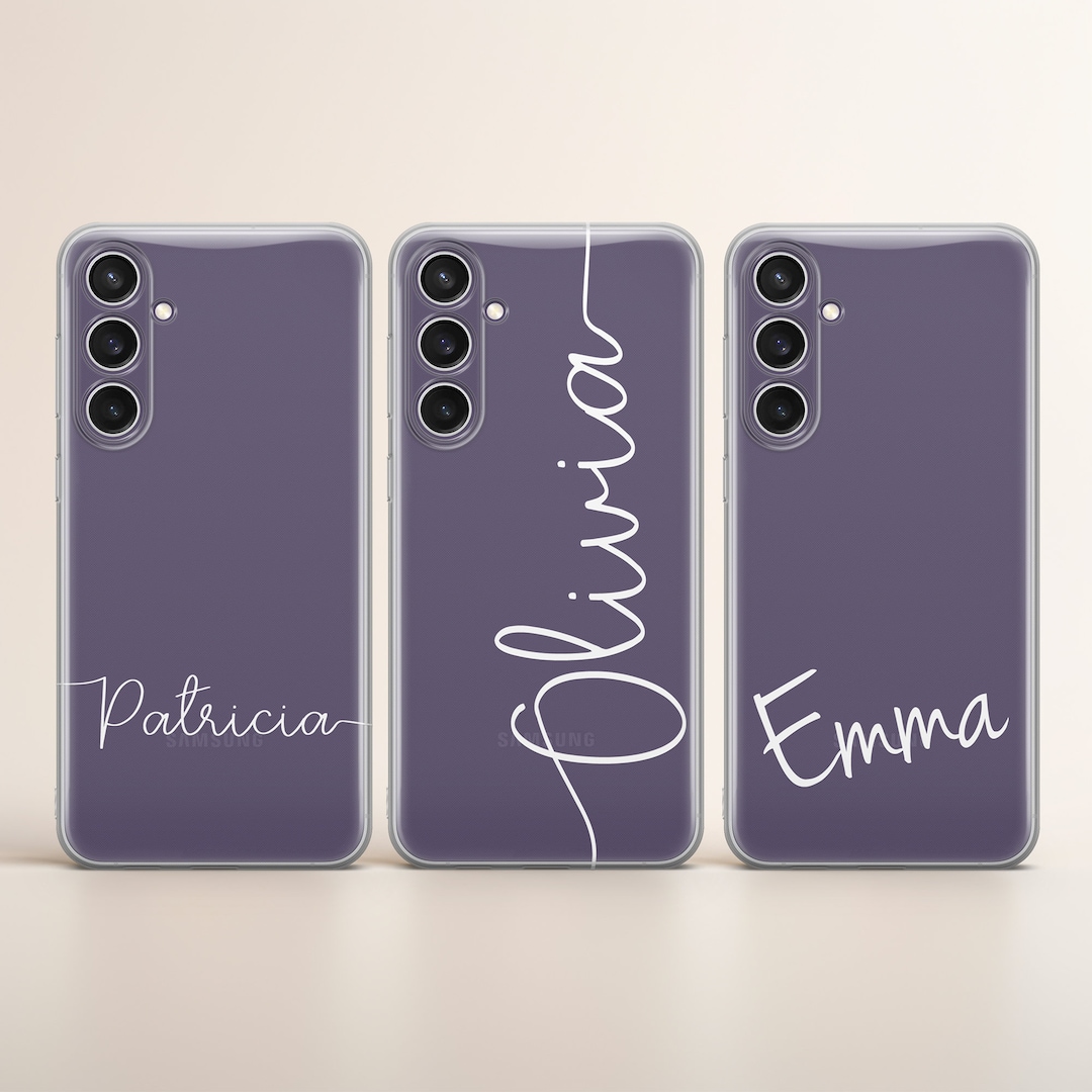 Custom Clear Phone Case Personalized Cover Fit for Samsung S25 S24 S23 ...