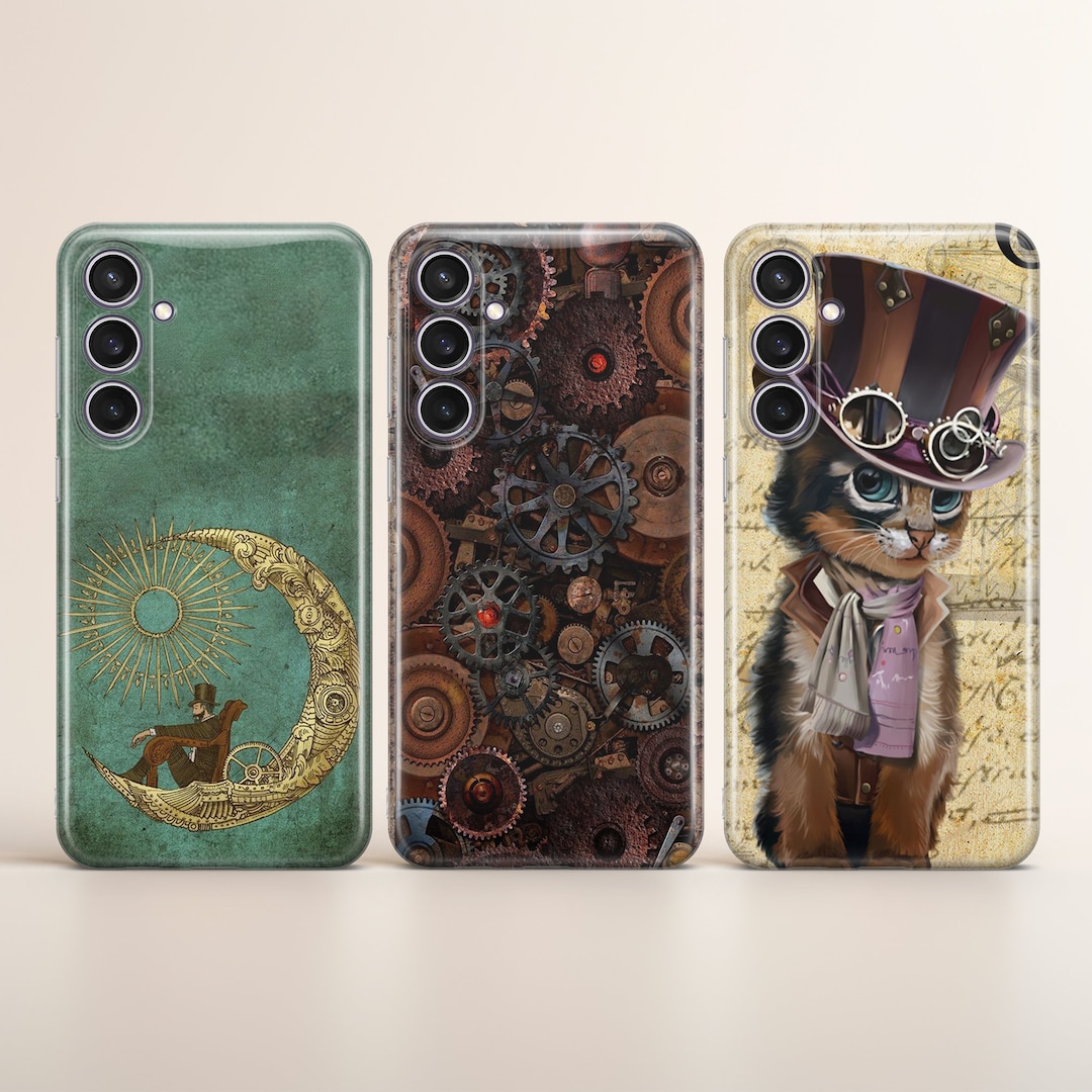 Steampunk Phone Case Gothic Cover Fit for Samsung S25 S24 S23 S22 S21 ...