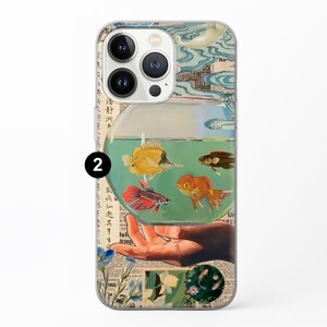 Goldfish Phone Case Koi Fish Collage Cover Fit for iPhone 17 16 15 14 ...