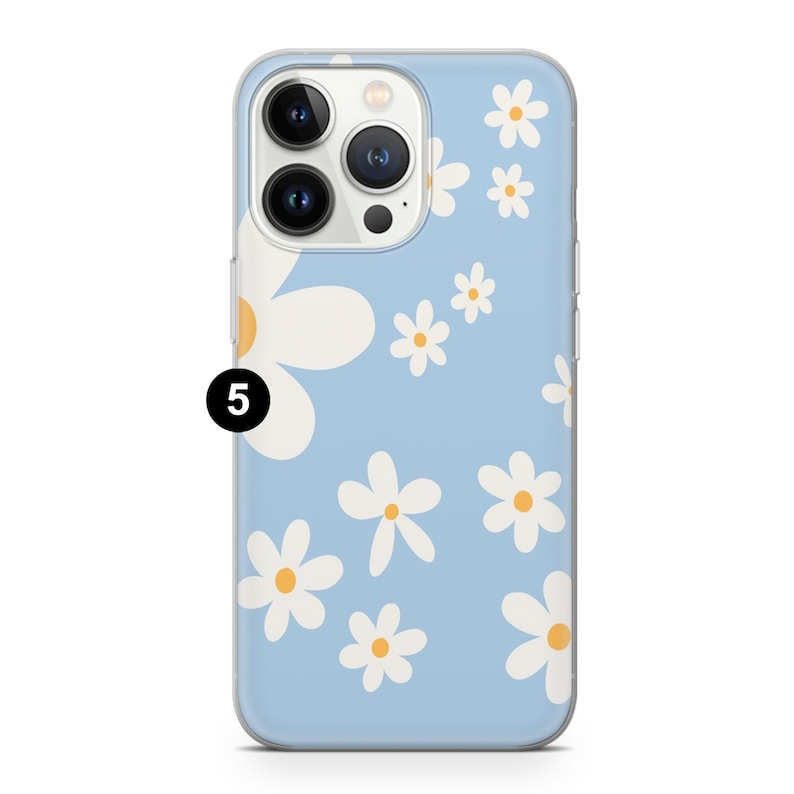 Daisy Phone Case Spring Pastel Cover Fit for iPhone 17 16 15 14 13 12 ...