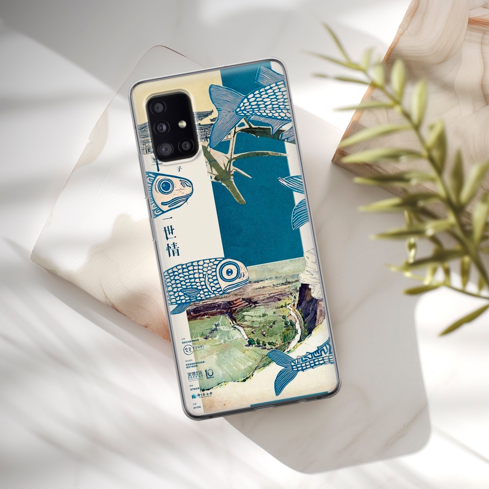 Goldfish Phone Case Koi Fish Collage Cover Fit for Samsung S26 S25 S24 ...