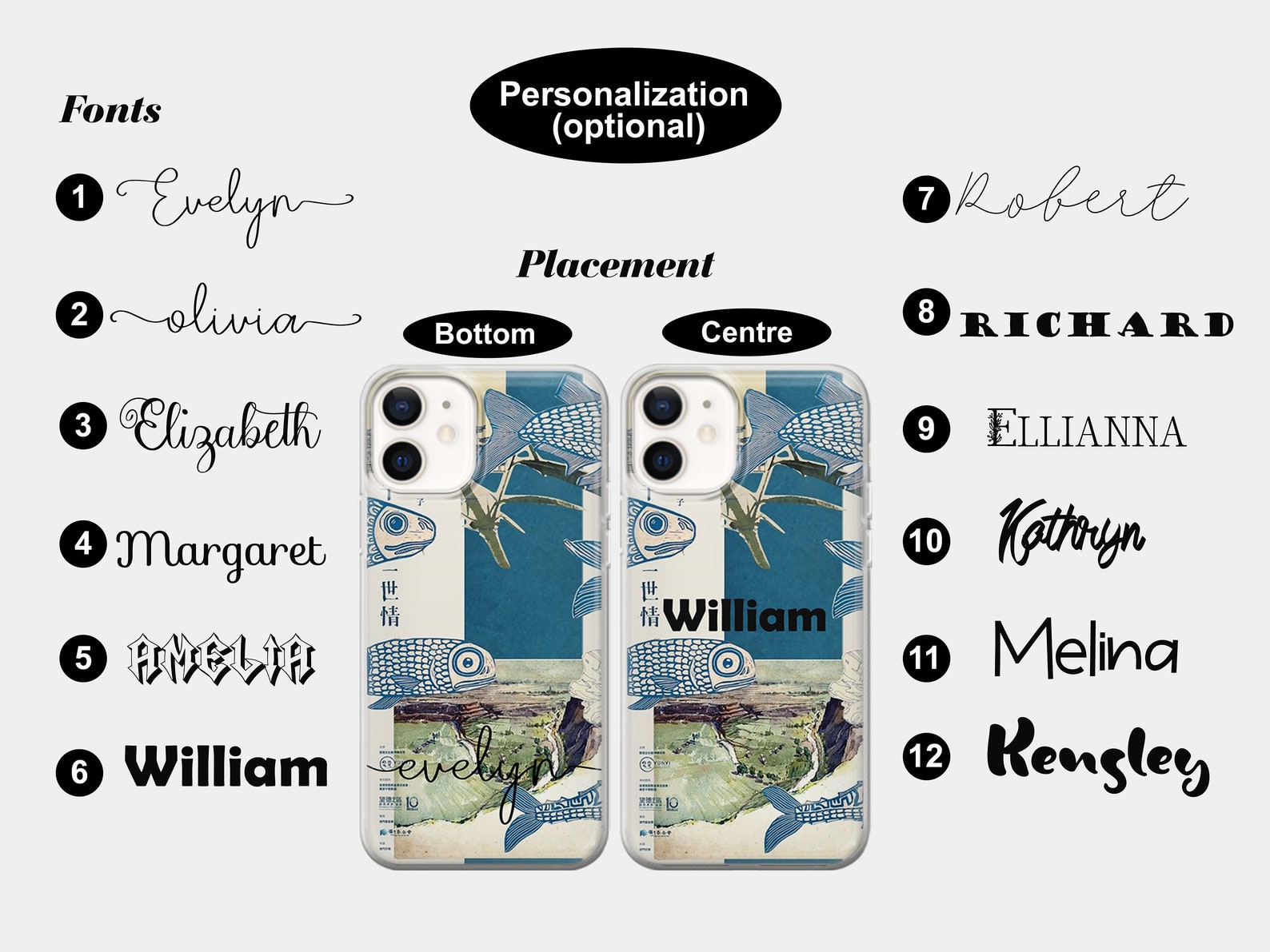 Goldfish Phone Case Koi Fish Collage Cover Fit for Samsung S26 S25 S24 ...