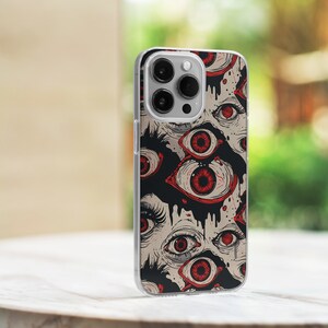 Gore Eyeball Phone Case Creepy Eyes Cover Fit for iPhone 17 16 15 14 13 ...