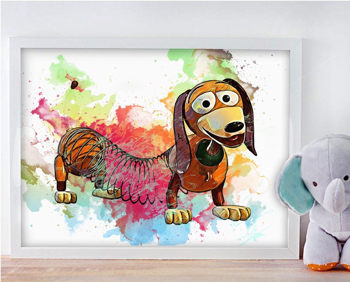 Slinky Dog Instant Download Digital Printable Art Print Toy | Etsy
