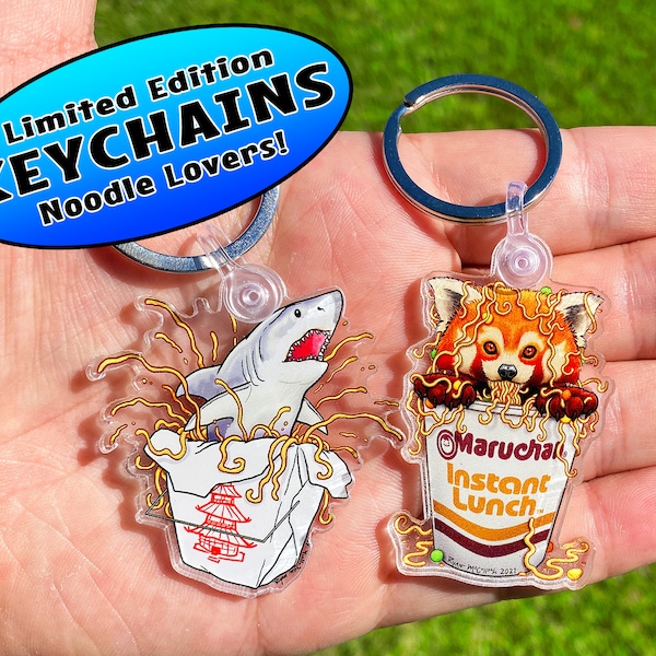 Noodle Keychain - Etsy