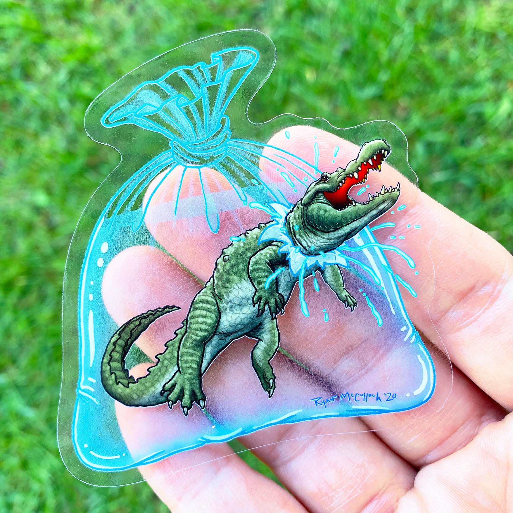 GATOR LOVERS Sticker Pack: 8 Vinyl, Holographic, Glitter & Transparent ...