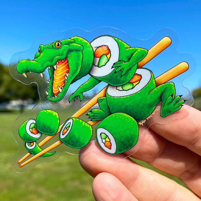 GATOR LOVERS Sticker Pack: 8 Vinyl, Holographic, Glitter & Transparent ...