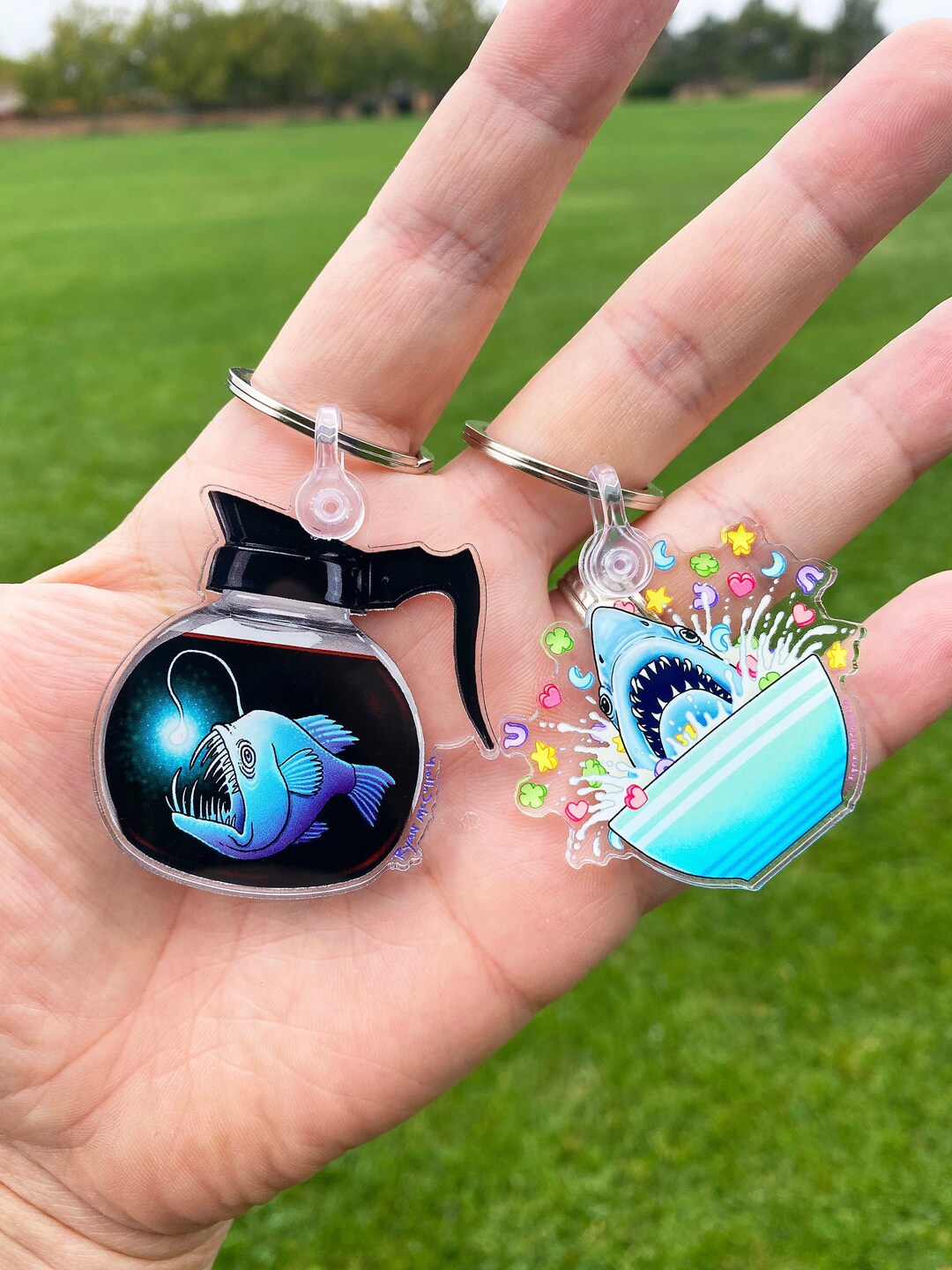 Transparent Keychain 2-pack! Limited Series! "deadly Breakfast" Frosted ...