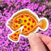 Food Animals Sticker Pack of 4 CLEAR & HOLOGRAPHIC STICKERS: Burrito ...