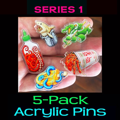 Stickers Sushi Brachiosaurus Mosquito in Amber Chow Mein T-Rex Taco ...