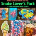 GREEN TREE PYTHON Sticker Pack Cute Snake Stickers: Clear, Holo, Vinyl ...