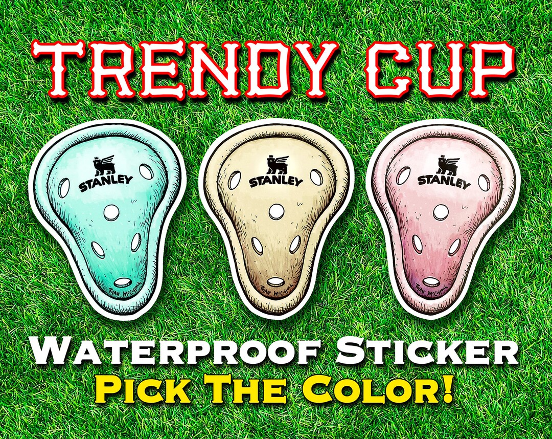 TRENDY CUP Waterproof Sticker Stylish Baseball Cup Protective Athletic ...