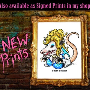 Signed Print: "sashimi Manatee" Sushi Manatee Painting, Food Animal ...