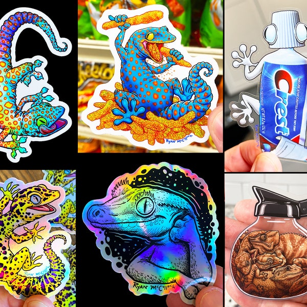 Gecko Art - Etsy