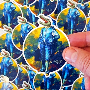 GATOR LOVERS Sticker Pack: 8 Vinyl Holographic Glitter & - Etsy