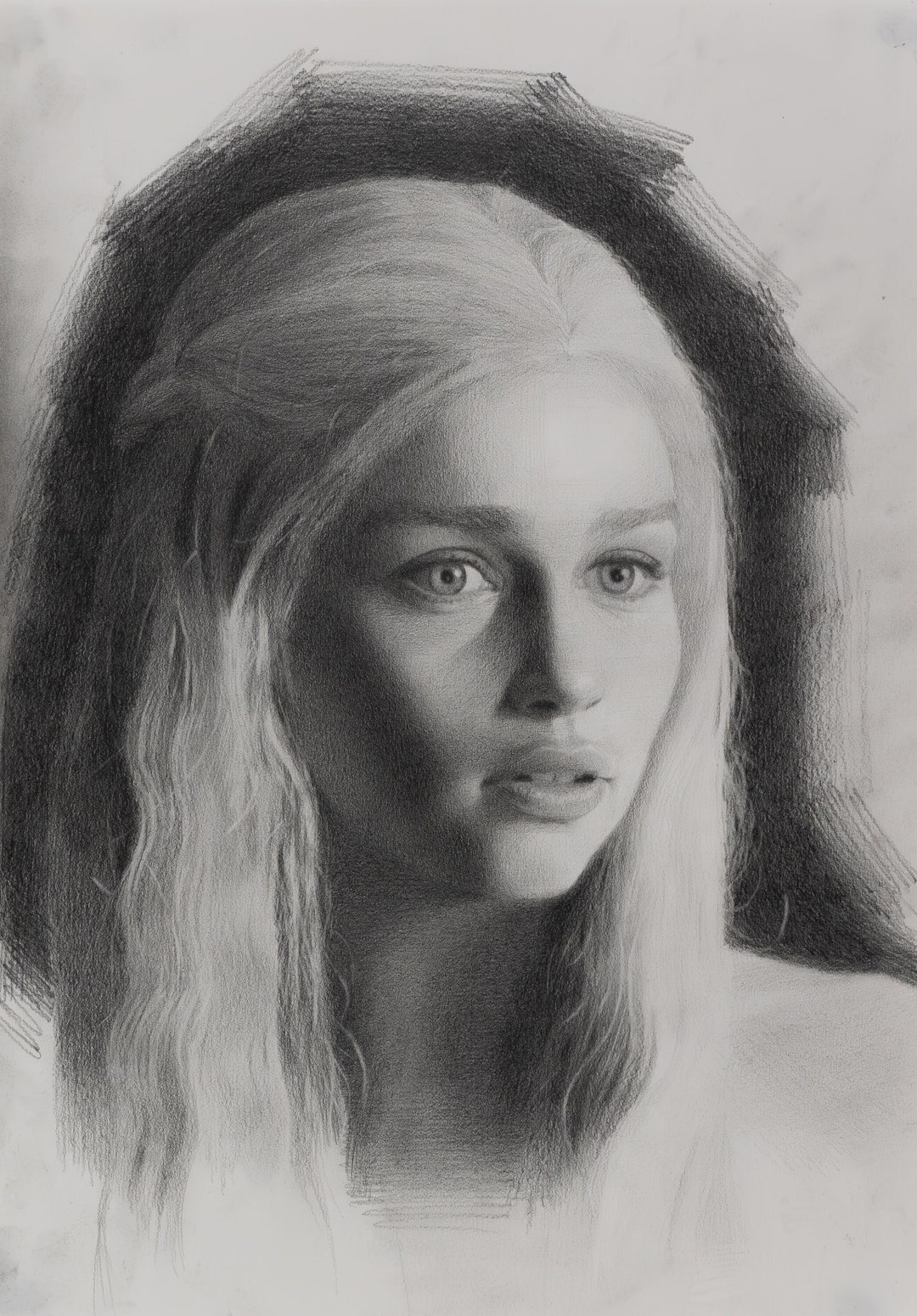 Daenerys Targaryen Original Portrait, Daenerys Targaryen Pencil Drawing ...