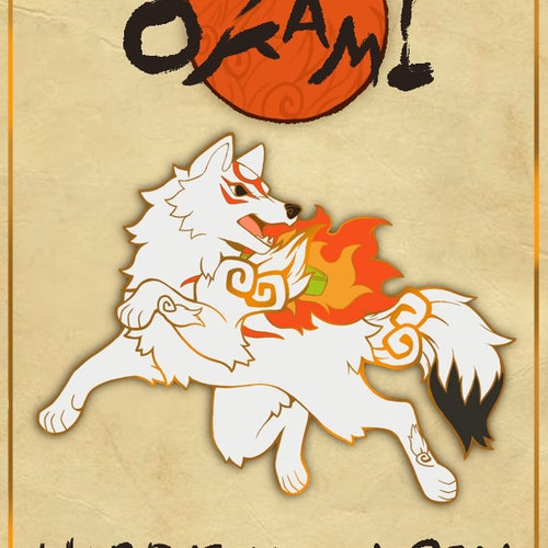 Okamiden Button Pins Chibiterasu Pins Okami Pin Amaterasu - Etsy