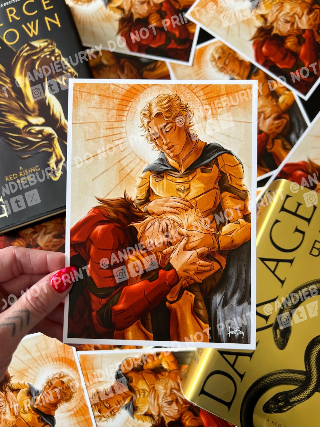 Darrow & Cassius Print | Red Rising Fan Art | Light Bringer by Pierce ...