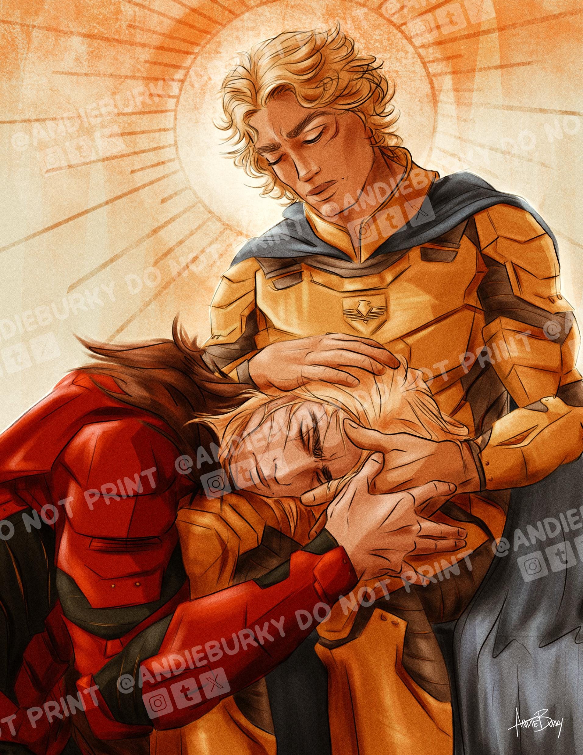 Darrow & Cassius Print | Red Rising Fan Art | Light Bringer by Pierce ...