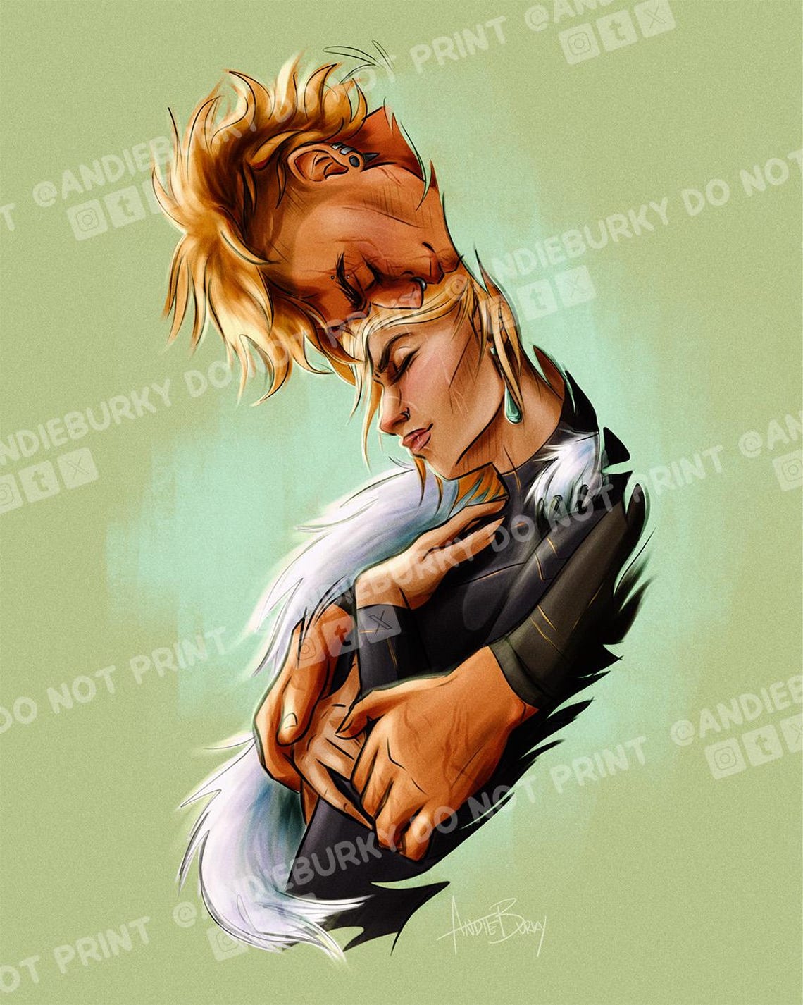 5x7" Victra & Sevro Print | Red Rising Fan Art | Morning Star by Pierce ...