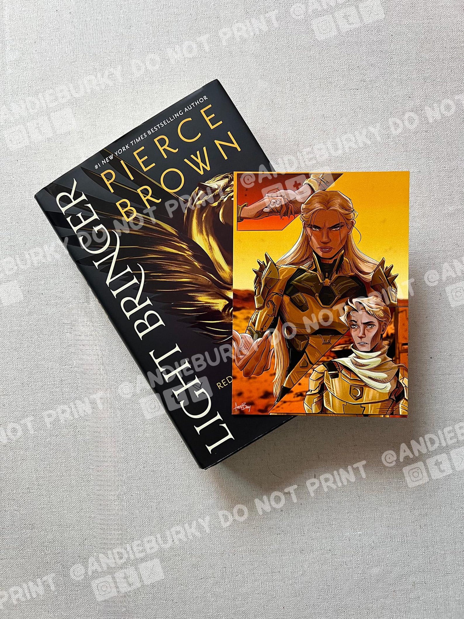 5x7" Virginia & Lysander Comic Print | Red Rising Fan Art | Light ...