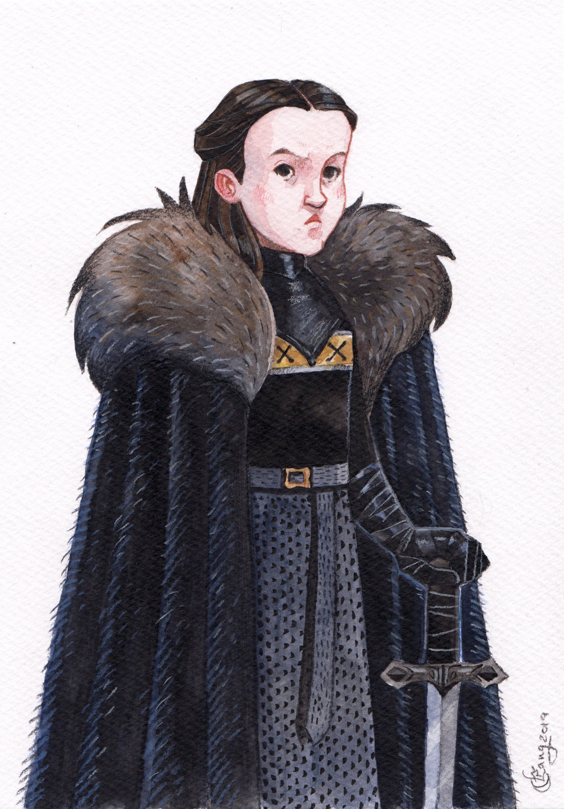 PRINT - Lyanna Mormont - Etsy