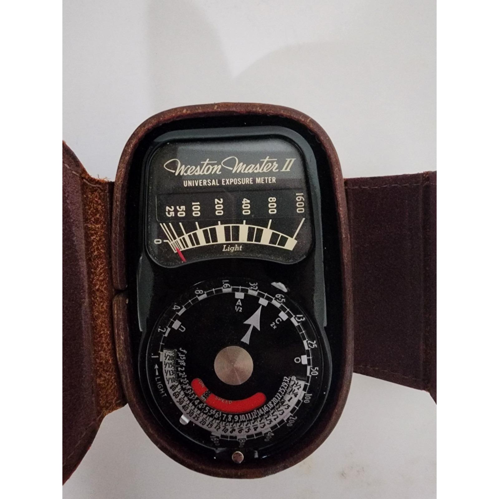 Vintage Weston Master II Exposure Light Meter Case UNTESTED Photography ...