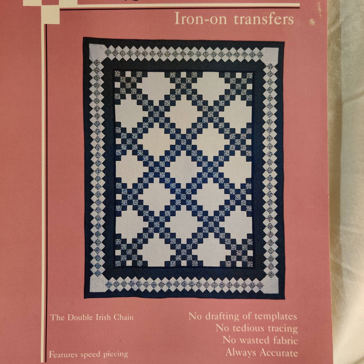 Quick Quilt Iron on Transfers Double Irish Chain Pattern 1984 - Etsy
