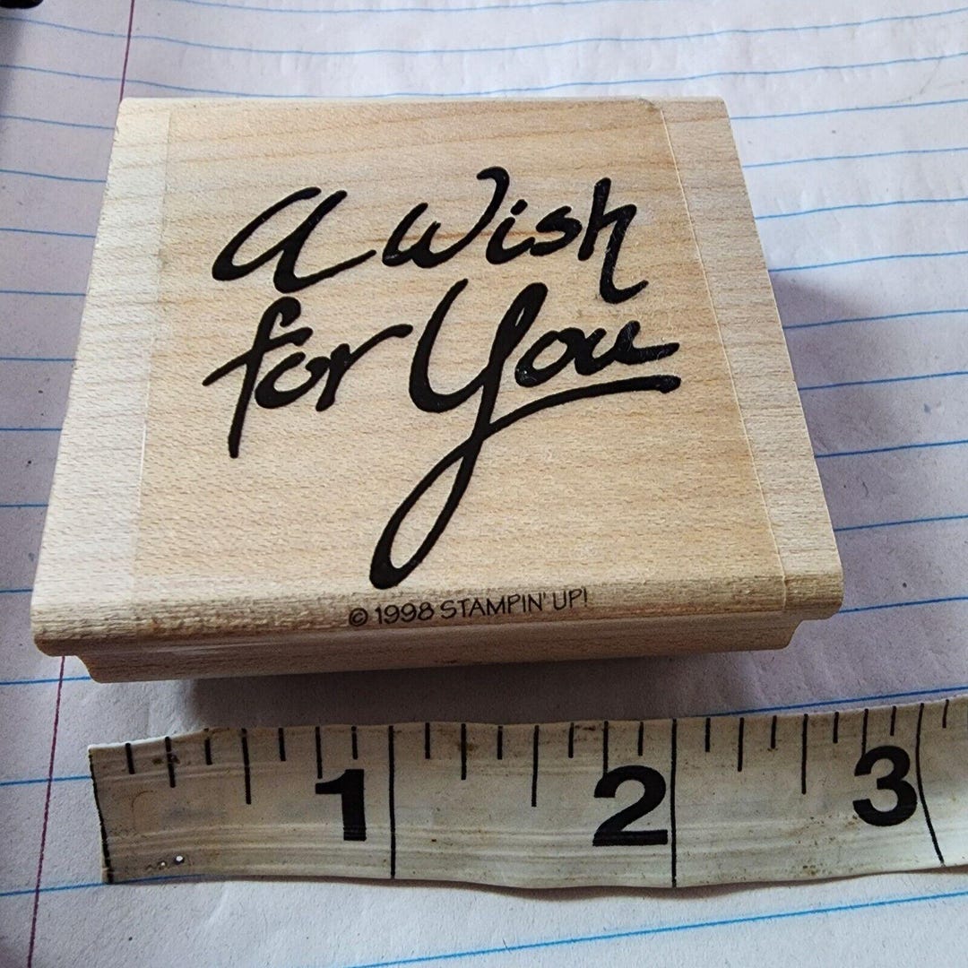 Stampin up Stamp A Wish for You Words Saying Friendship Card Making ...