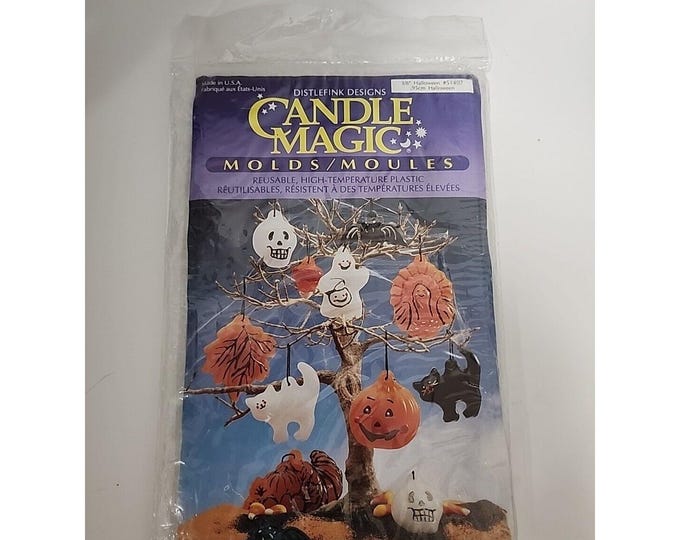 Vintage Distlefink Designs Candle Magic Halloween Candle Mold Craft ...