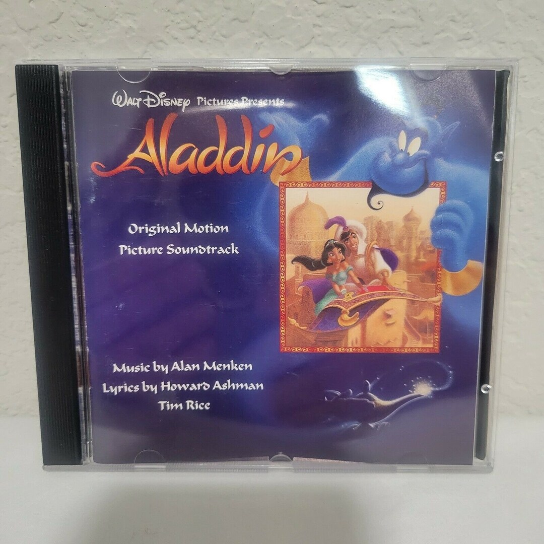 Walt Disney Aladdin Soundtrack 1992 Alan Menken Robin Williams Animated ...