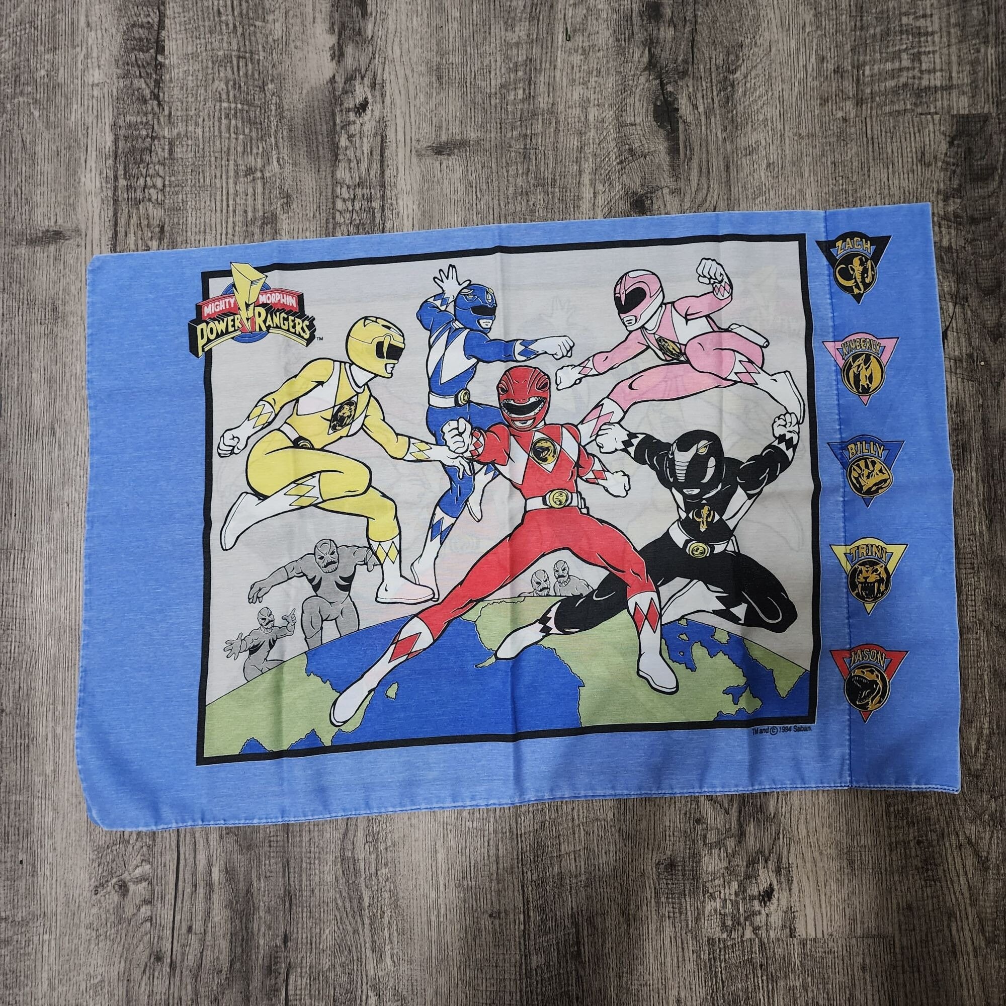 Vtg Power Rangers Sheet Set Twin Bedding Saban 1994 MMPR - Etsy