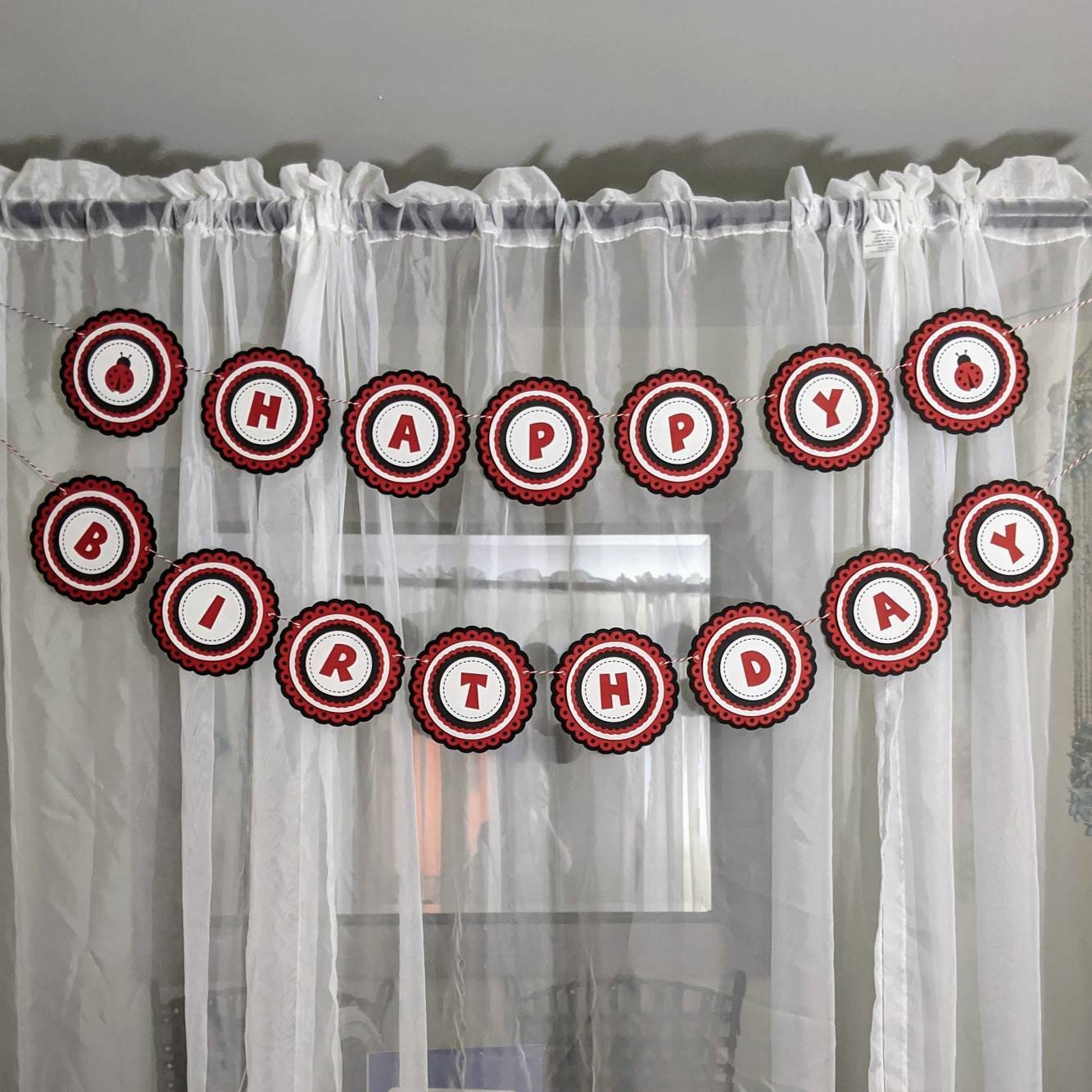 3D Lady Bug Birthday Banner, Lady Bugs, Three Dimensional - Etsy