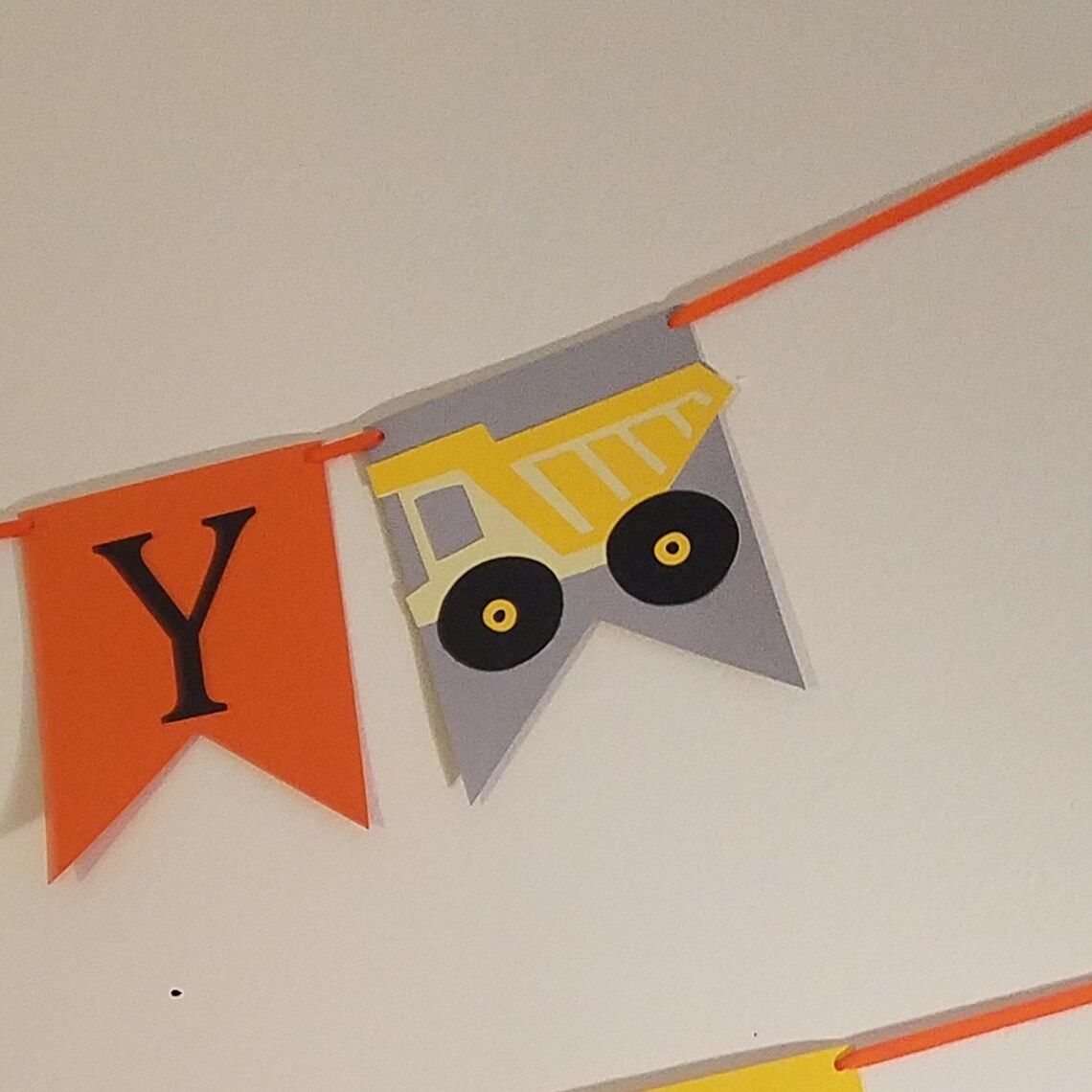 Construction Themed Happy Birthday Banner - Etsy