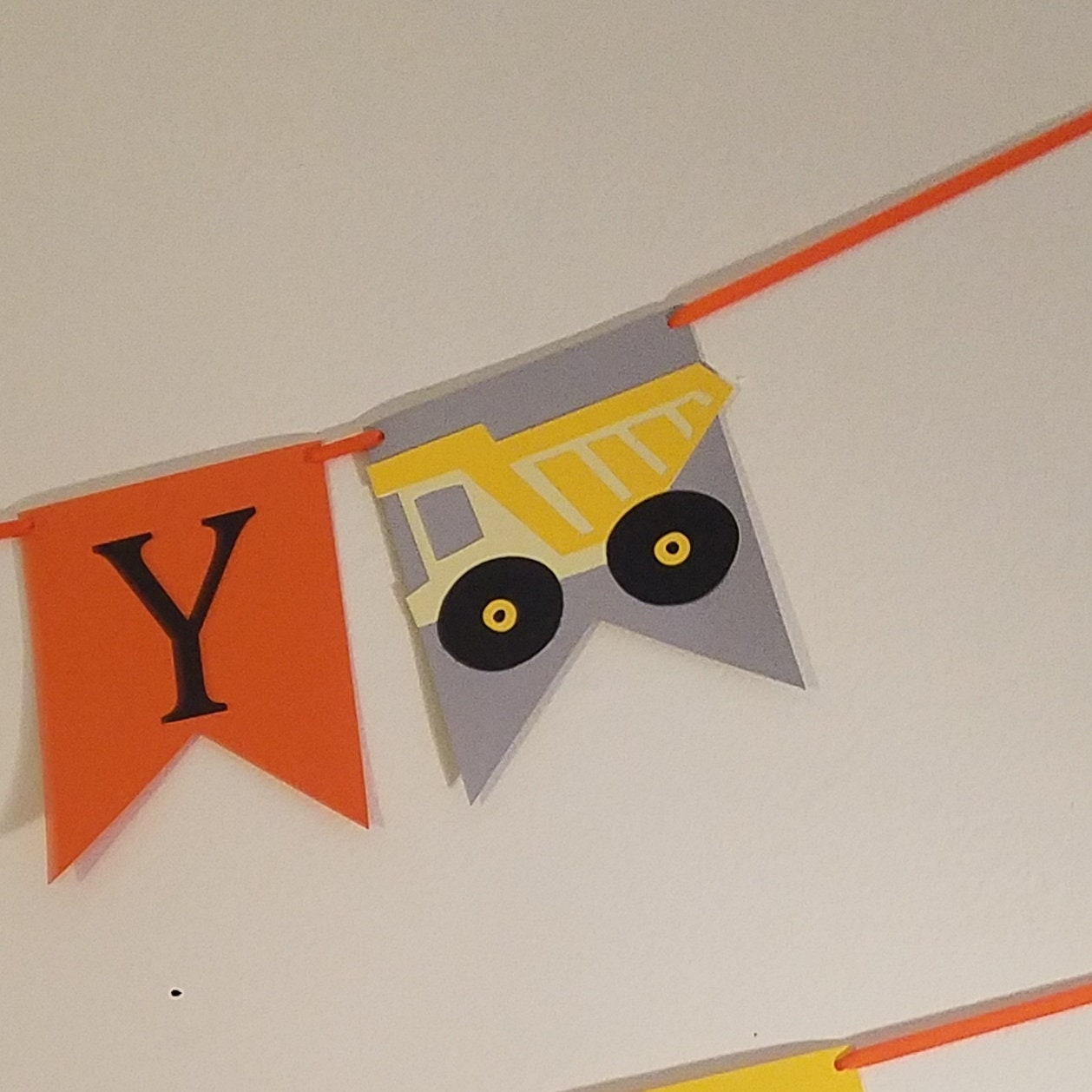 Construction Themed Happy Birthday Banner - Etsy