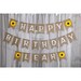 Sunflower Burlap Happy Birthday Banner - Etsy