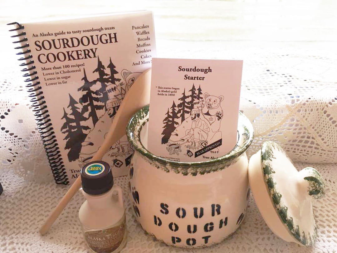 Alaskan Sourdough Starter Kit, Crock, Cookbook, Birch Syrup, Gift for ...
