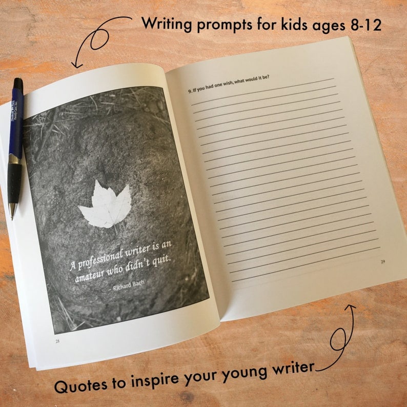 Kids Journal Fiction Writing Prompts, 31 Journaling Prompts for Kids ...