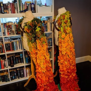 Autumn Cloak With Leather Leaf and Fungi Details - Etsy