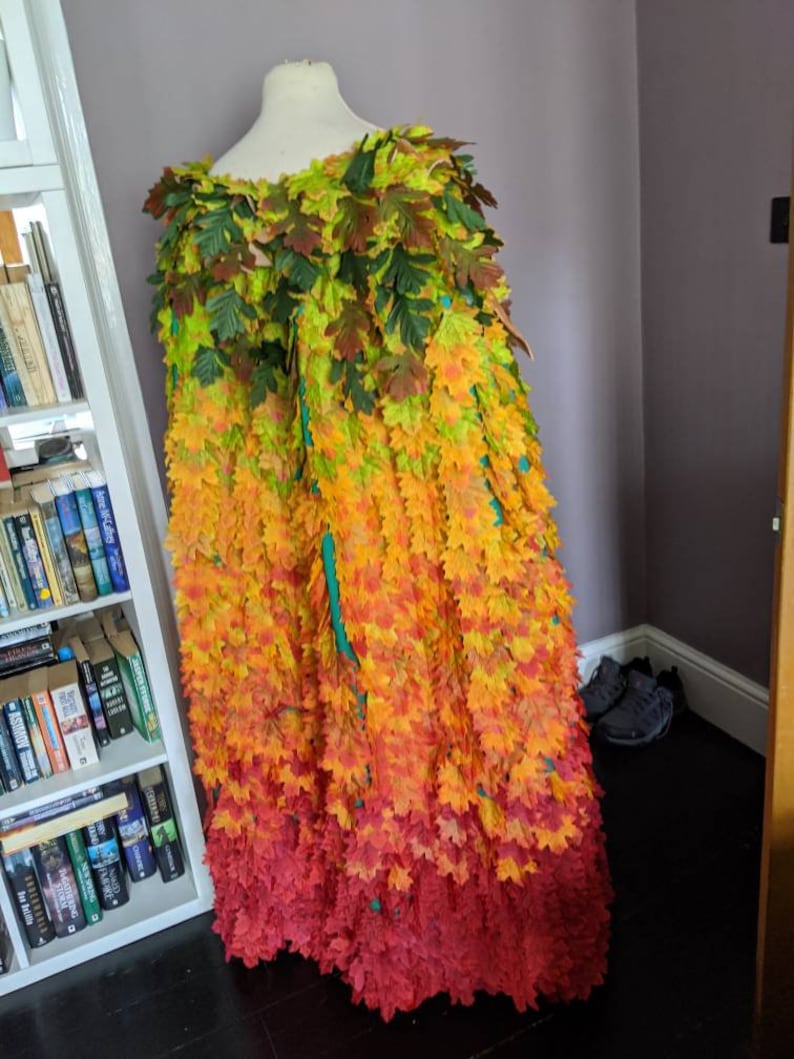 Autumn Cloak With Leather Leaf and Fungi Details Critical Role - Etsy UK