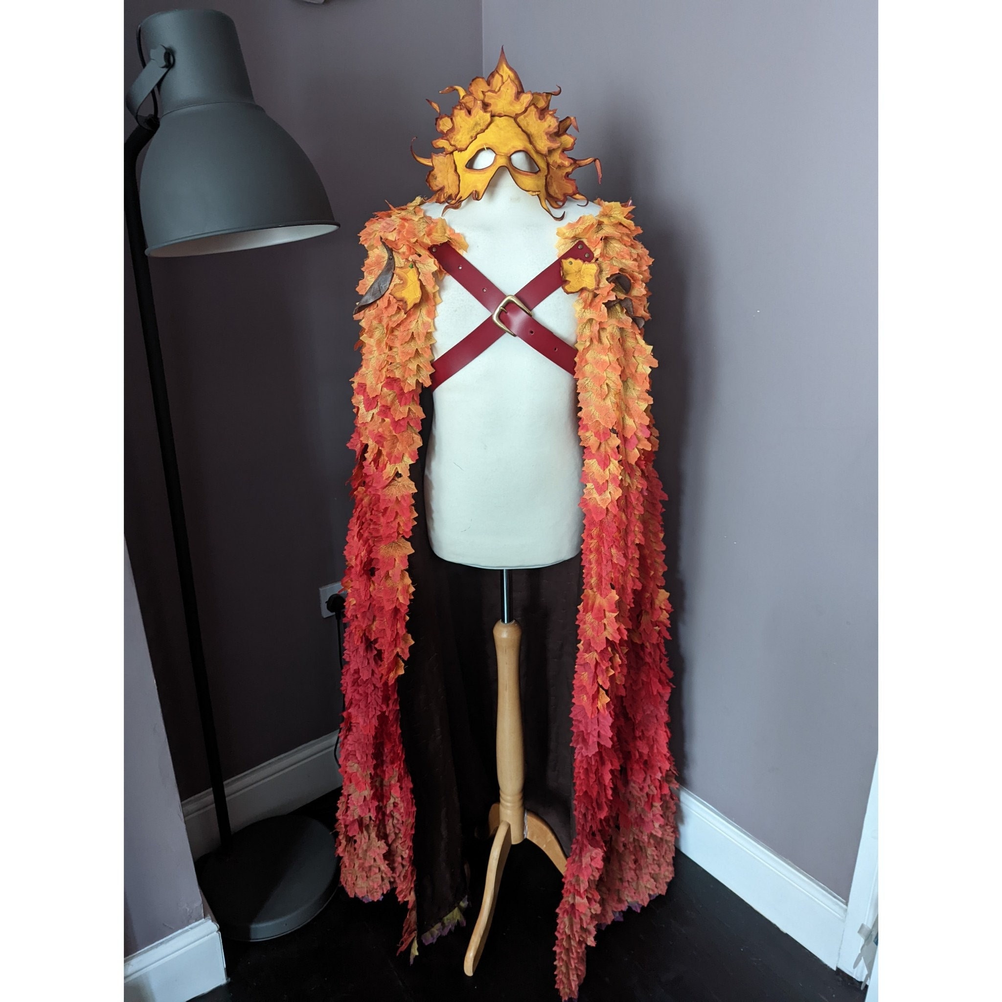 Autumn Leaves Cloak Reds Oranges Yellows. - Etsy