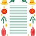 Printable Christmas Stationery Paper Set - Etsy