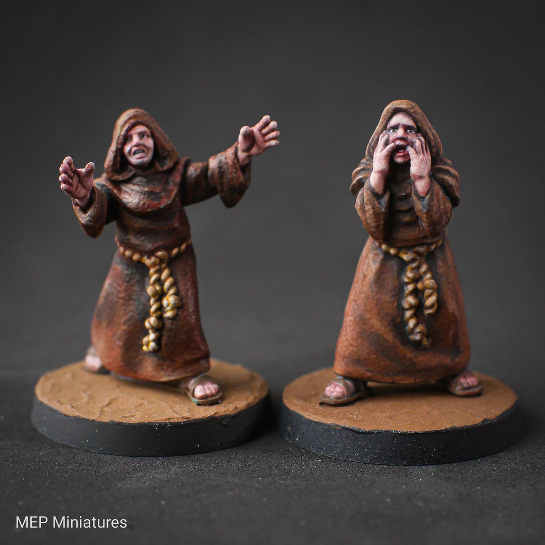 Monks React 28mm Resin Miniatures - Etsy