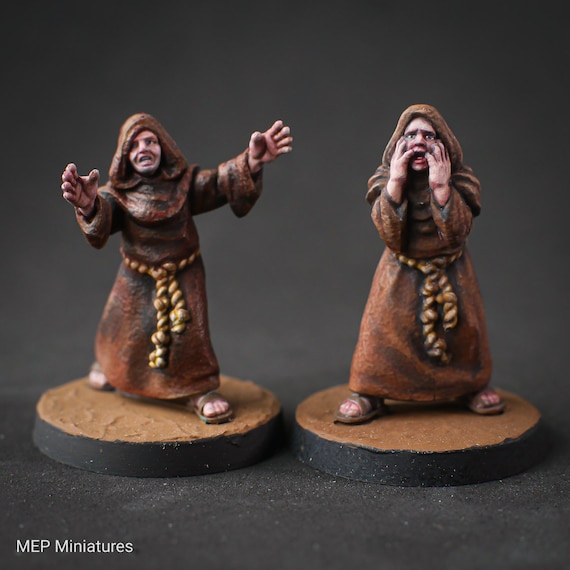 Monks React 28mm Resin Miniatures | Etsy