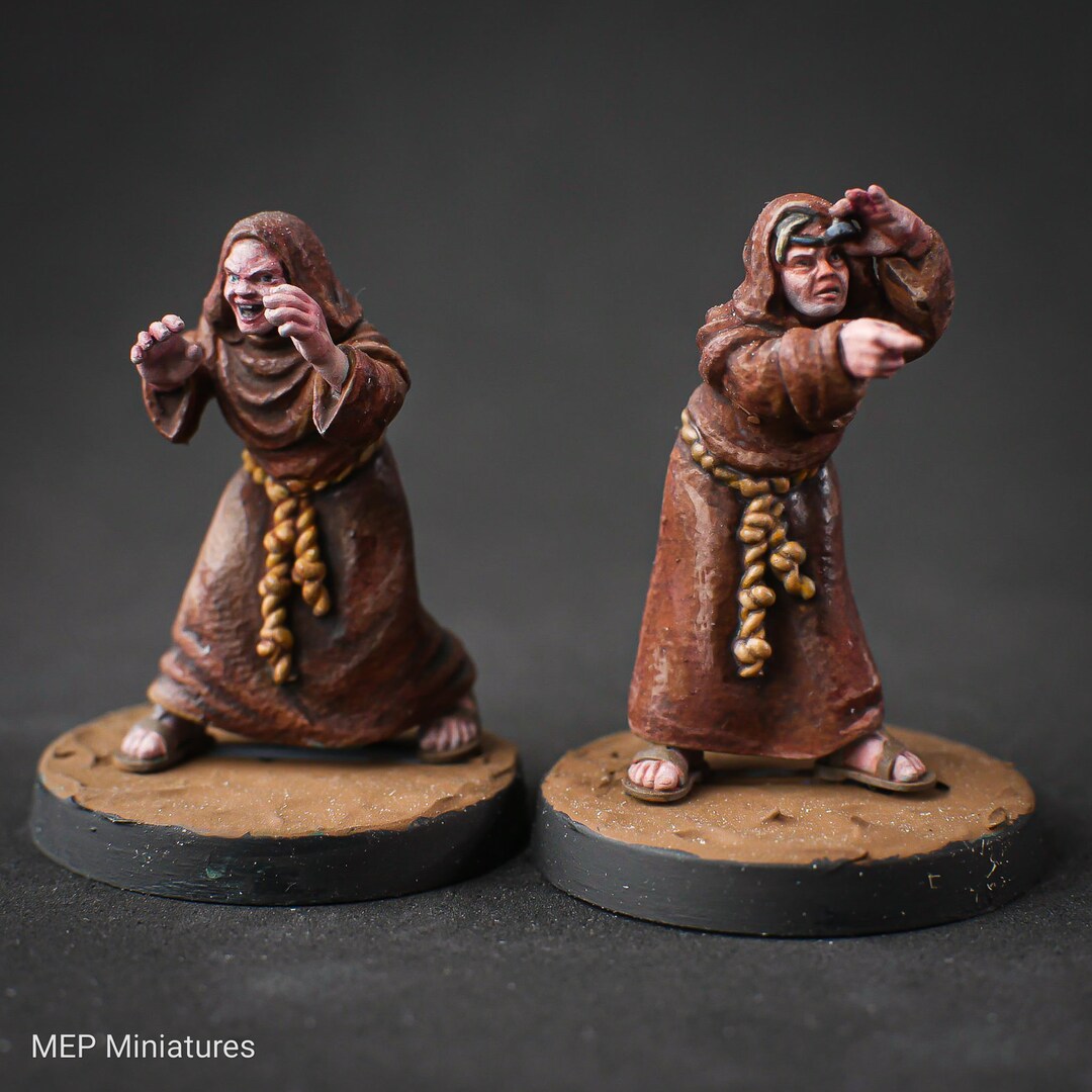 Scary Monks - 28mm Resin Miniatures - Etsy